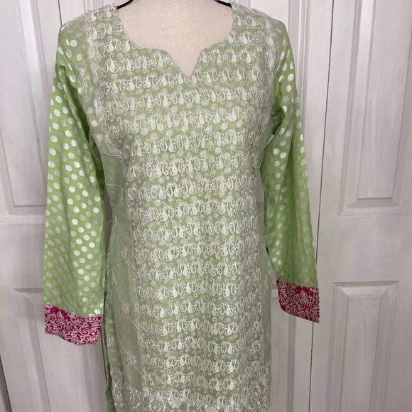 Baroque | Dresses | Pakistani Indian Three Piece Suit Shirt Upper Is ...